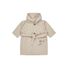 Sterntaler Bademantel 'BAUERNHOF' Jungen Gr&ouml;&szlig;e 80 beige / anthrazit / wei&szlig;