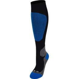 Normani Sportkniestr&uuml;mpfe Herren Gr&ouml;&szlig;e 39/42 royalblau / graumeliert / schwarz