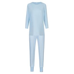 Mey Pyjama 'Simple Stripes' Damen Gr&ouml;&szlig;e XXXL blau Winterkleid