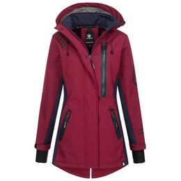 Rock Creek Outdoorjacke Damen Gr&ouml;&szlig;e S weinrot / schwarz