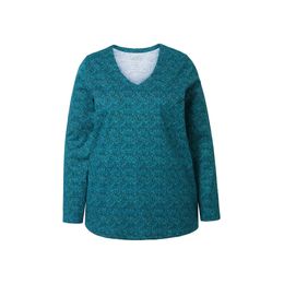 Ulla Popken Shirt Damen Gr&ouml;&szlig;e 4XL/5XL enzian