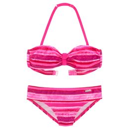 Buffalo Bikini M&auml;dchen Gr&ouml;&szlig;e 146/152 pink / dunkelpink / grenadine / wei&szlig;