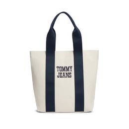Tommy Jeans Shopper 'Varsity' Damen Gr&ouml;&szlig;e One Size ecru / navy