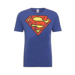 logoshirt T-Shirt 'Superman' Herren Gr&ouml;&szlig;e M azur / hellgelb / hellrot