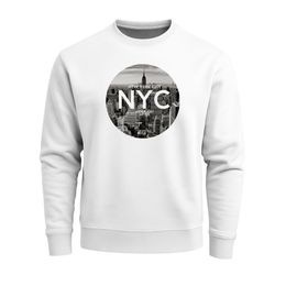 Neverless Sweatshirt 'NYC' Herren Gr&ouml;&szlig;e L wei&szlig;