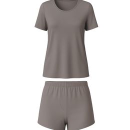 Vivisence Pyjama '2042' Damen Gr&ouml;&szlig;e XXL grau Winterkleid