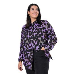 Studio Untold Bluse Damen Gr&ouml;&szlig;e XL/XXL braun / grau / lila / schwarz