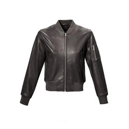 18N62 Ledercollegejacke 'NEGil' Damen Gr&ouml;&szlig;e S schwarz