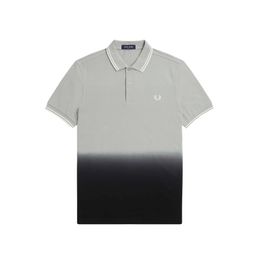 Fred Perry Shirt Herren Gr&ouml;&szlig;e M grau / schwarz