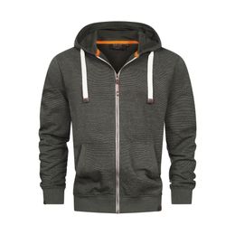 INDICODE Jeans Sweatjacke ' Baustian ' Herren Gr&ouml;&szlig;e XL dunkelgr&uuml;n