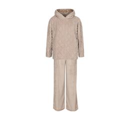 Loungeable Pyjama Damen Gr&ouml;&szlig;e S beige Winterkleid