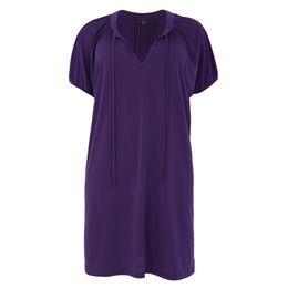 Yoek Kleid Damen Gr&ouml;&szlig;e 56/58 lila Winterkleid