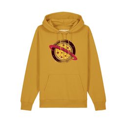 Watapparel Sweatshirt 'Pizza Planet' Herren Gr&ouml;&szlig;e XXXL ocker / mischfarben