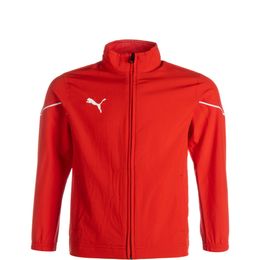 Puma Sportjacke Jungen Gr&ouml;&szlig;e 140 blutrot / wei&szlig;