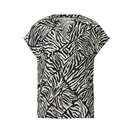 Street One Bluse Damen Gr&ouml;&szlig;e L hellbeige / schwarz