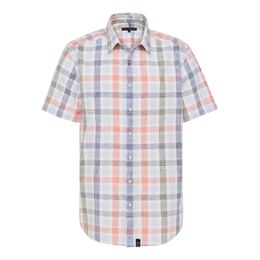 Paddock's Paddocks Hemd Herren Gr&ouml;&szlig;e 5XL pastellblau / pastellorange / naturwei&szlig;