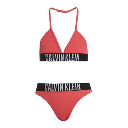 Calvin Klein Swimwear Bikini 'Intense Power' M&auml;dchen Gr&ouml;&szlig;e 128/140 melone / schwarz / wei&szlig;