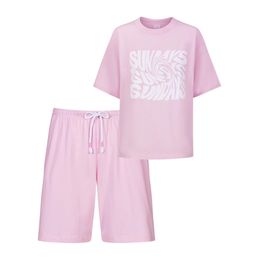 Mey Pyjama 'Solid Love' Damen Gr&ouml;&szlig;e XS rosa Winterkleid