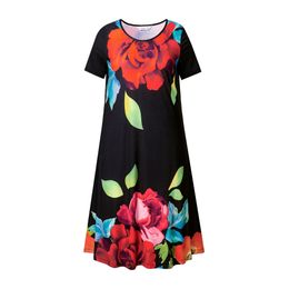 MIAMODA Kleid Damen Gr&ouml;&szlig;e 52 mischfarben / schwarz Winterkleid
