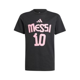 adidas Performance Funktionsshirt 'Messi Name And Number' Jungen Gr&ouml;&szlig;e 140 hellbeige / altrosa / schwarz