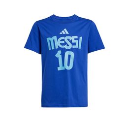 adidas Performance Funktionsshirt 'Messi Name And Number' Jungen Gr&ouml;&szlig;e 128 blau / himmelblau