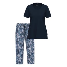Ammann Pyjama 'Night & Home' Damen Gr&ouml;&szlig;e S blau Winterkleid
