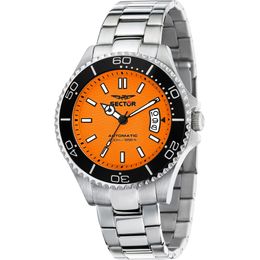 Sector Uhr Herren Gr&ouml;&szlig;e One Size orange / schwarz / silber / wei&szlig;