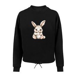 F4NT4STIC Sweatshirt 'Niedlicher Osterhase mit Ei' Damen Gr&ouml;&szlig;e XS mischfarben / schwarz