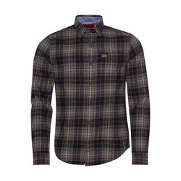 Superdry & Co Hemd Herren Gr&ouml;&szlig;e XXL beige / braun / schwarz