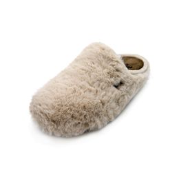 THIES Pantolette 'THIES 1856 Rec Fluffy Slipper' Damen Gr&ouml;&szlig;e 39 beige