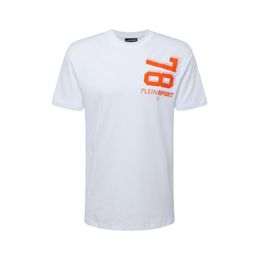 Plein Sport T-Shirt Herren Gr&ouml;&szlig;e S orange / schwarz / wei&szlig;