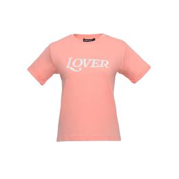 Freshlions T-Shirt 'Lover' Damen Gr&ouml;&szlig;e S rosa / wei&szlig;