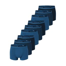 uncover by Schiesser Boxershorts 'Cotton' Herren Gr&ouml;&szlig;e XXXL blau