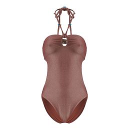 Wolford Badeanzug ' Disco One Piece ' Damen Gr&ouml;&szlig;e L bronze