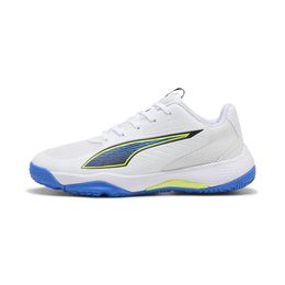Puma Sportschuh 'Accelerate 4 Game On' M&auml;dchen Gr&ouml;&szlig;e 35 blau / gelb / orange / wei&szlig;
