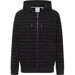 Carlo Colucci Sweatjacke Herren Gr&ouml;&szlig;e M schwarz