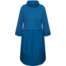 Ulla Popken Kleid Damen Gr&ouml;&szlig;e 46/48 blau Winterkleid