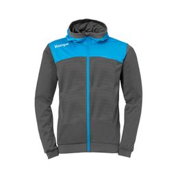 Kempa Trainingsjacke Herren Gr&ouml;&szlig;e XXL azur / dunkelgrau / wei&szlig;