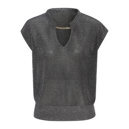 Lascana Pullover Damen Gr&ouml;&szlig;e XS schwarz / silber