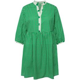 Ulla Popken Tunika Damen Gr&ouml;&szlig;e M/L smaragd / grasgr&uuml;n / naturwei&szlig;
