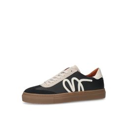 Manfield Sneaker Damen Gr&ouml;&szlig;e 38 hellbeige / schwarz / wei&szlig;