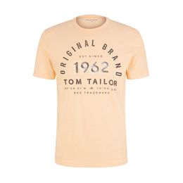Tom Tailor T-Shirt Herren Gr&ouml;&szlig;e M pfirsich / schwarz / wei&szlig;