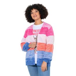 Angel of Style Strickjacke Damen Gr&ouml;&szlig;e L/XL blau / orange / pink