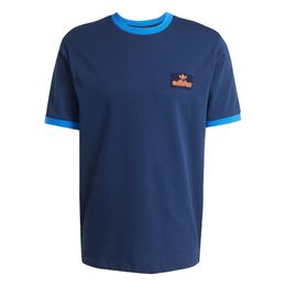 adidas originals T-Shirt 'Contrast' Herren Gr&ouml;&szlig;e XS azur / dunkelblau / orange