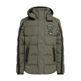 CAMP DAVID Winterjacke Herren Gr&ouml;&szlig;e L hellgrau / khaki / schwarz