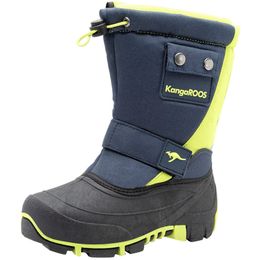 Kangaroos Stiefel Jungen Gr&ouml;&szlig;e 34 navy / grau / neongr&uuml;n / schwarz