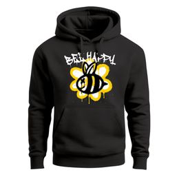 Neverless Sweatshirt 'Bee Happy' Herren Gr&ouml;&szlig;e M schwarz