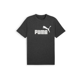 Puma Funktionsshirt 'ESS No. 1 Heather' Herren Gr&ouml;&szlig;e S dunkelgrau / wei&szlig;