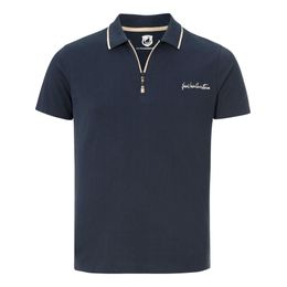 Jan Vanderstorm Poloshirt ' Johar ' Herren Gr&ouml;&szlig;e XL dunkelblau / gelb / wei&szlig;