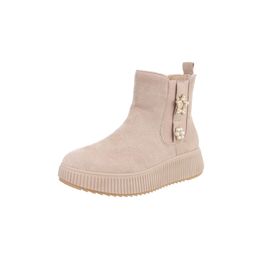 Ital-Design Stiefelette Damen Gr&ouml;&szlig;e 39 beige Winterschuhe